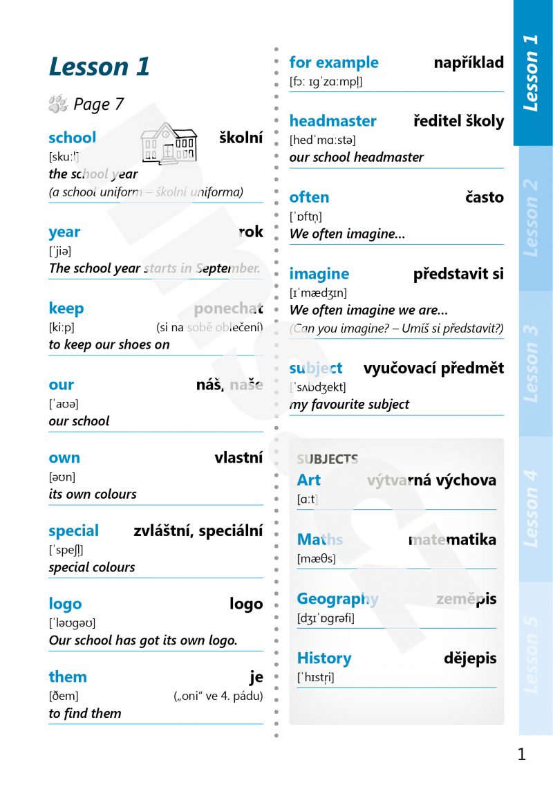 Učební materiály 4. ročník – Angličtina